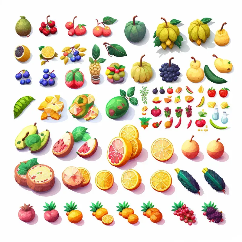 2D Game Assets Sprite Sheets Midjourney Prompt | PromptBase