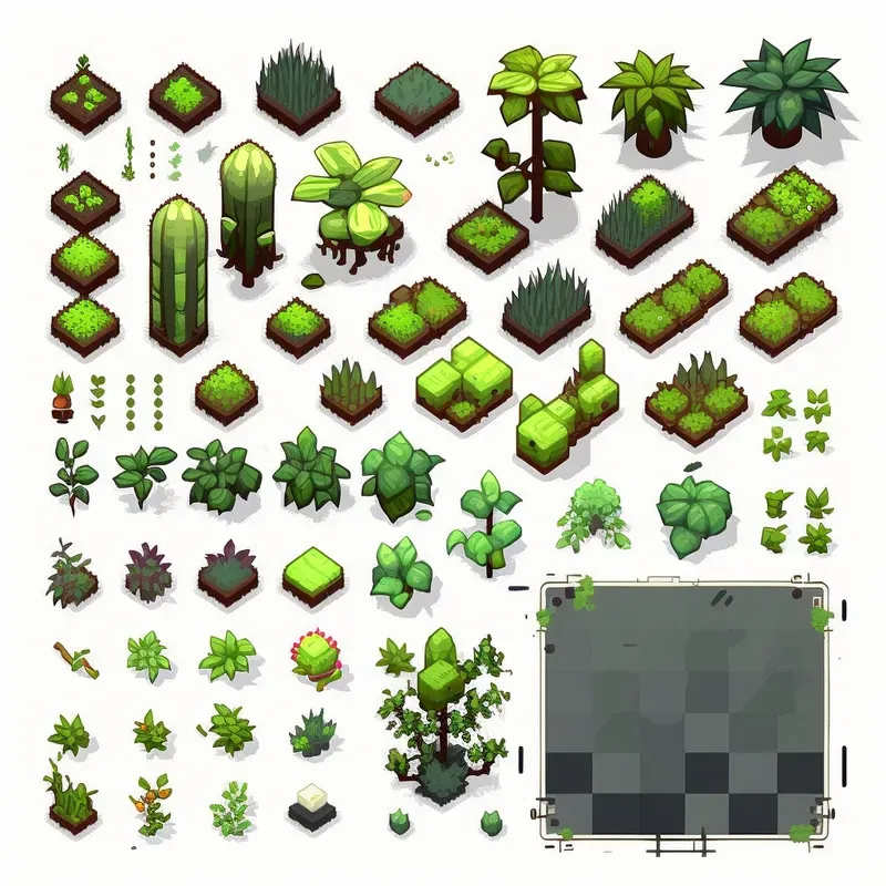 2D Game Assets Sprite Sheets Midjourney Prompt | PromptBase