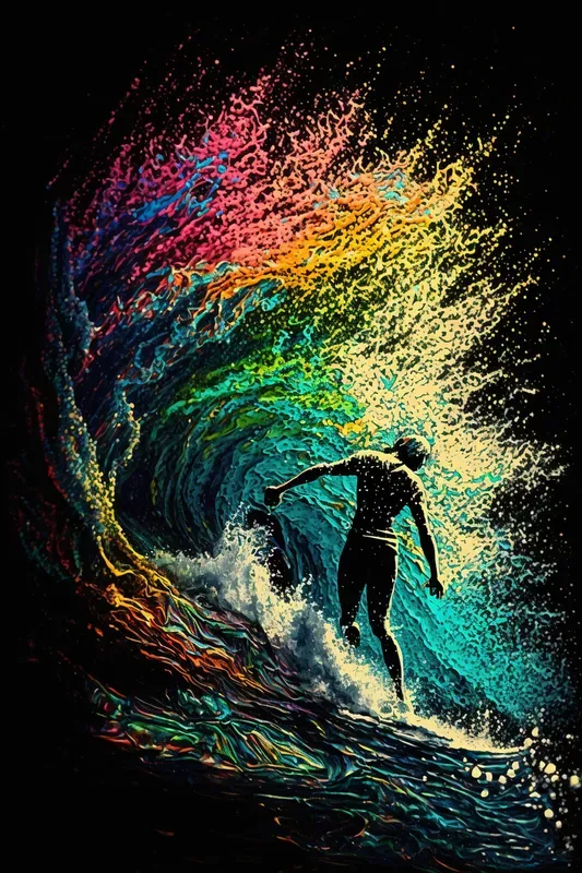 Trippy Wavy Psychedelic Posters Midjourney Prompt | PromptBase