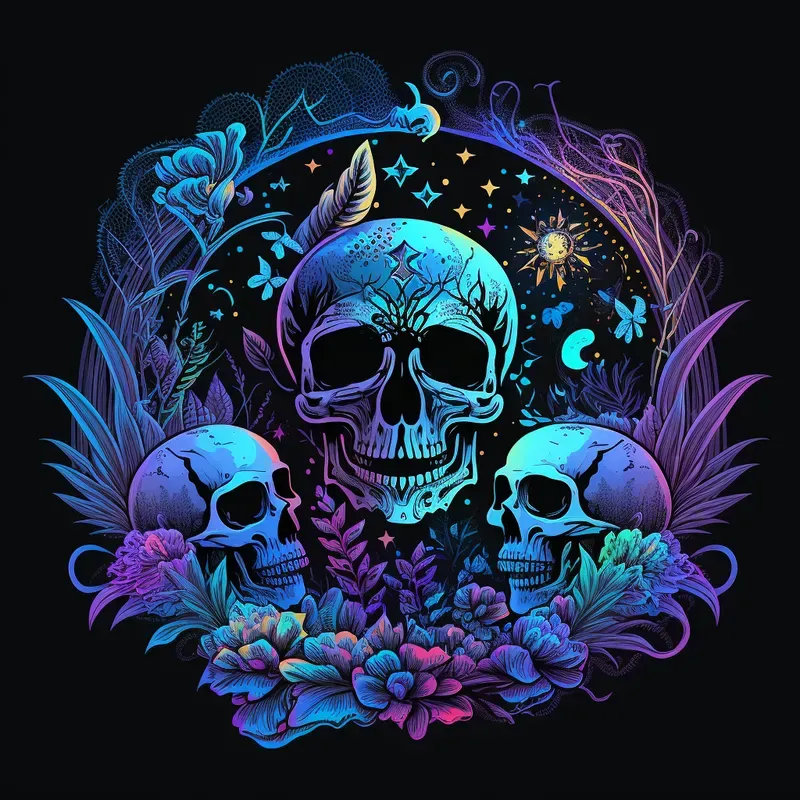 Psychedelic Trippy Neon T-shirt Designs Midjourney Prompt | PromptBase