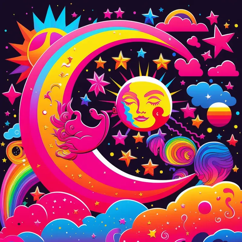 Colorful Cartoon Art Midjourney Prompt | PromptBase