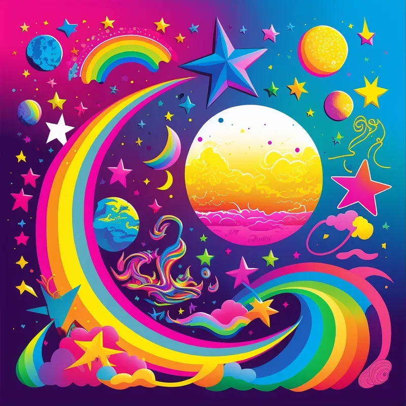 Colorful Cartoon Art Midjourney Prompt | PromptBase