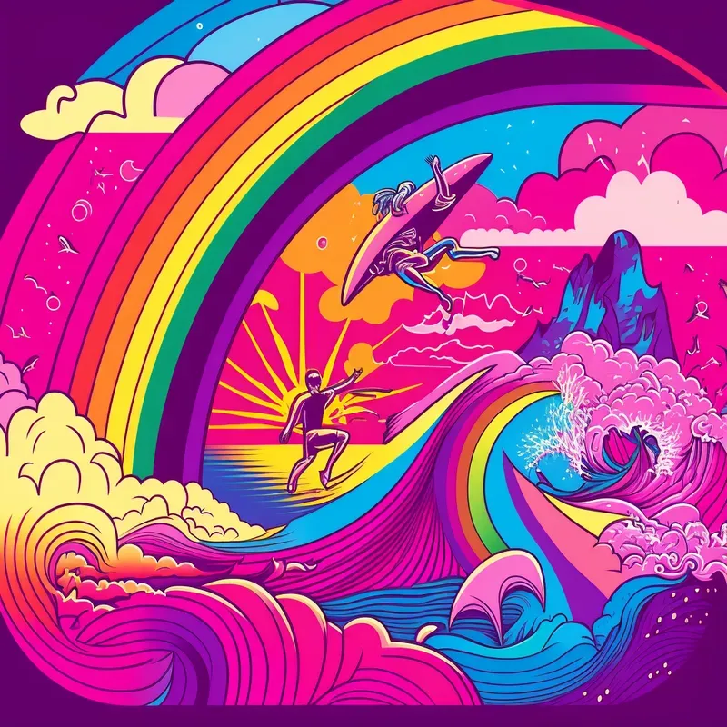 Colorful Cartoon Art Midjourney Prompt | PromptBase