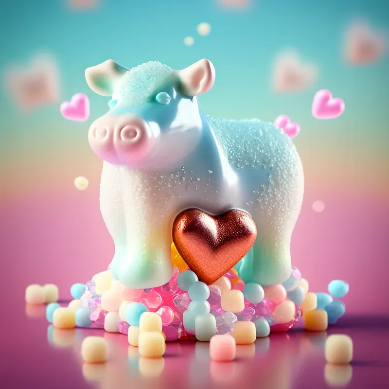 Pastel Candy Animals For Kids Midjourney Prompt | PromptBase
