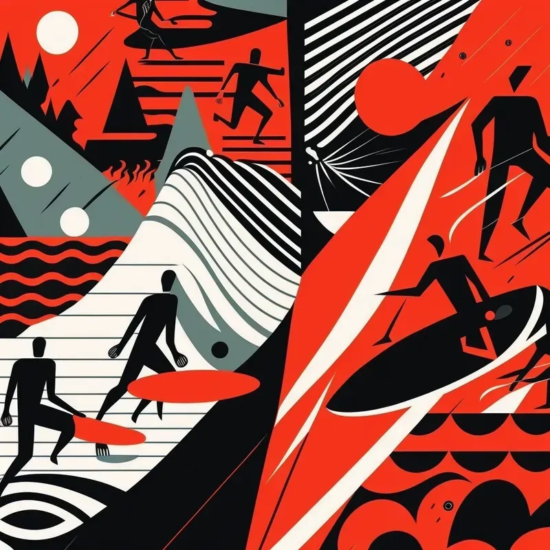 Red Tone Abstract Art Posters And Covers Midjourney Prompt | PromptBase