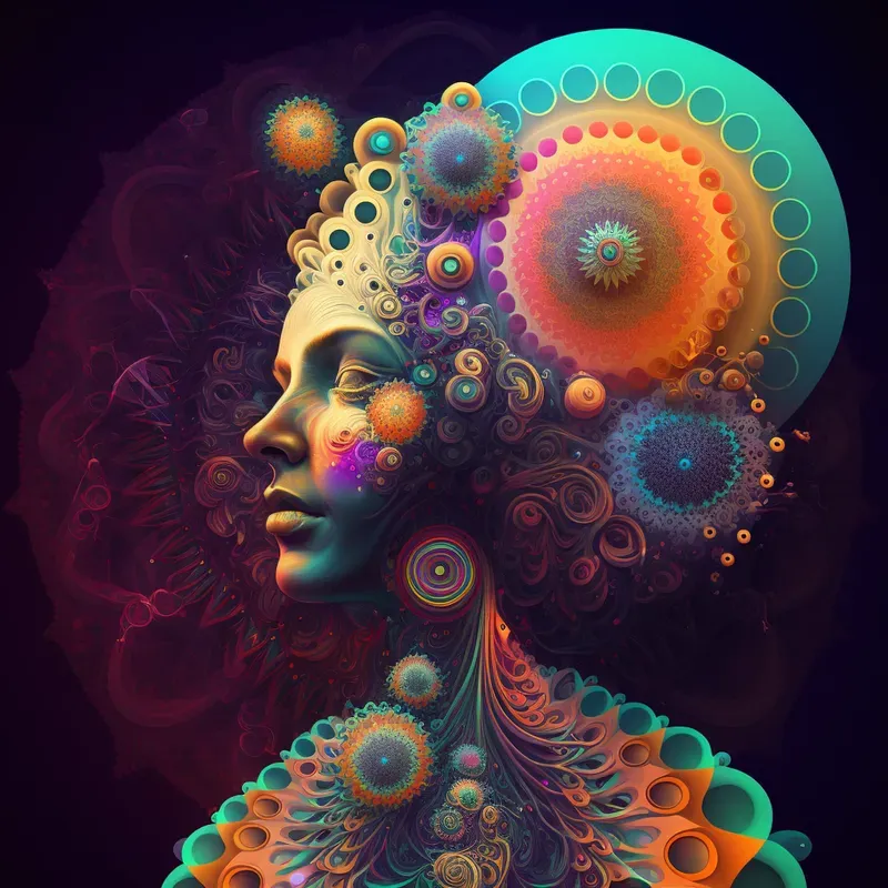 Trippy Psychedelic Visions Midjourney Prompt | PromptBase