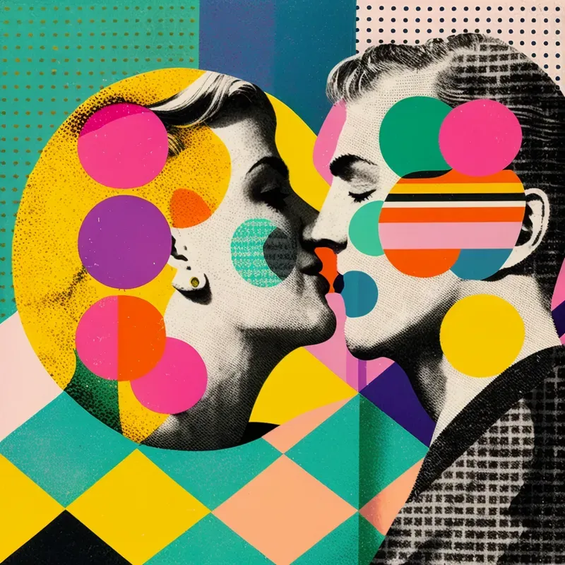 Analog Abstract Collages Midjourney Prompt | PromptBase