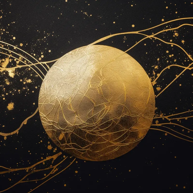 Melted Gold Artworks Midjourney Prompt | PromptBase