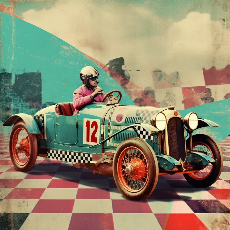 Surreal Retro Mixed Media Collages Midjourney Prompt | PromptBase