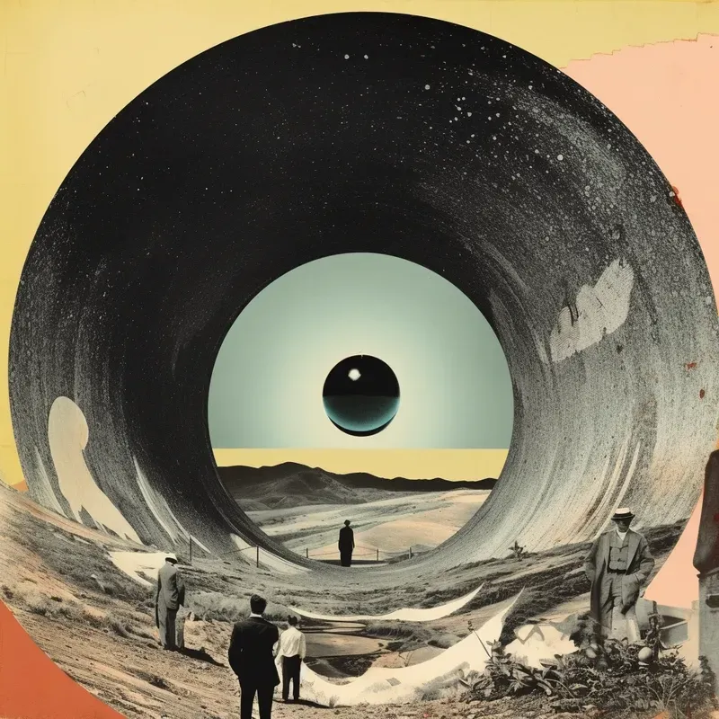 Surreal Retro Mixed Media Collages Midjourney Prompt | PromptBase