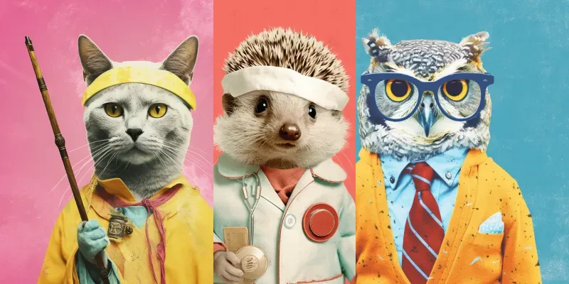 Fun Animal Character Creator Midjourney Prompt | PromptBase