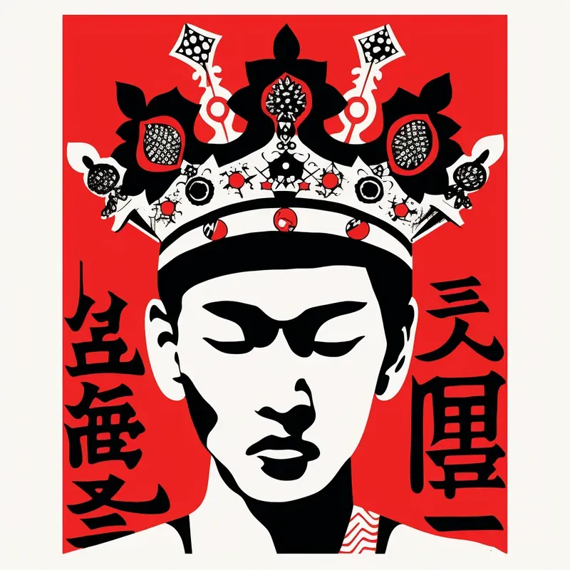 Bold Asian Graphic Design Posters Midjourney Prompt | PromptBase