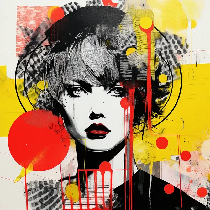 Creative Abstract Grunge Collages Midjourney Prompt | PromptBase