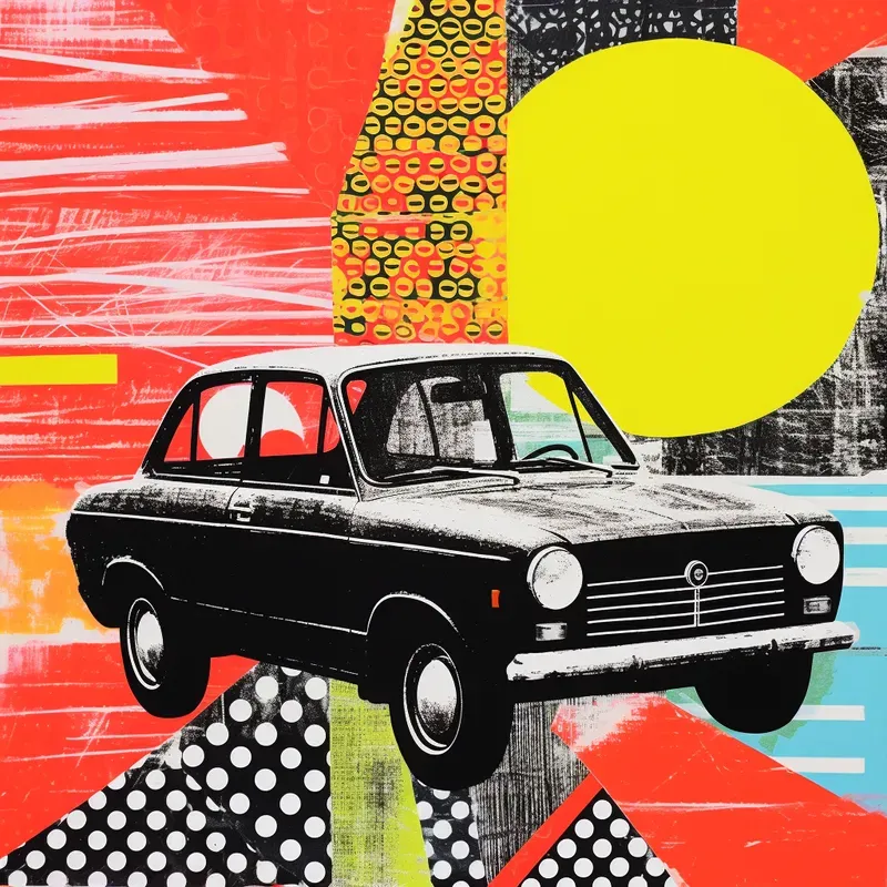 Creative Abstract Grunge Collages Midjourney Prompt | PromptBase