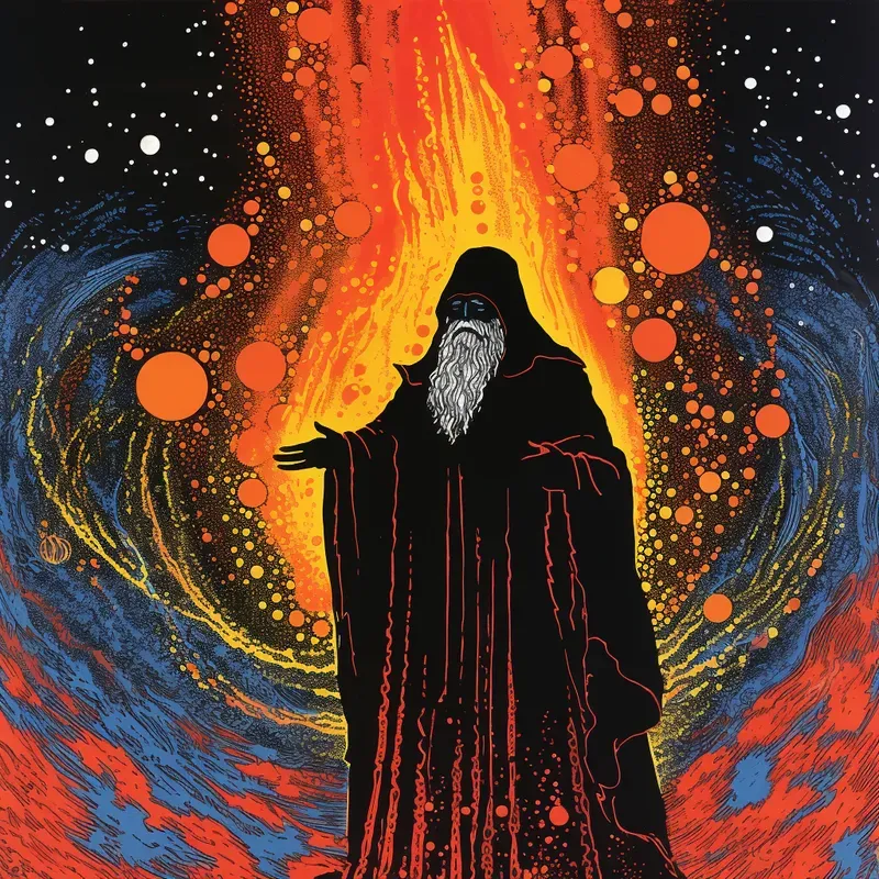 Dark Mystical Cosmic Cover Art Midjourney Prompt | PromptBase