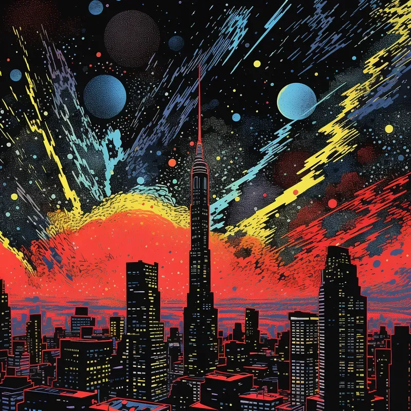 Dark Mystical Cosmic Cover Art Midjourney Prompt | PromptBase