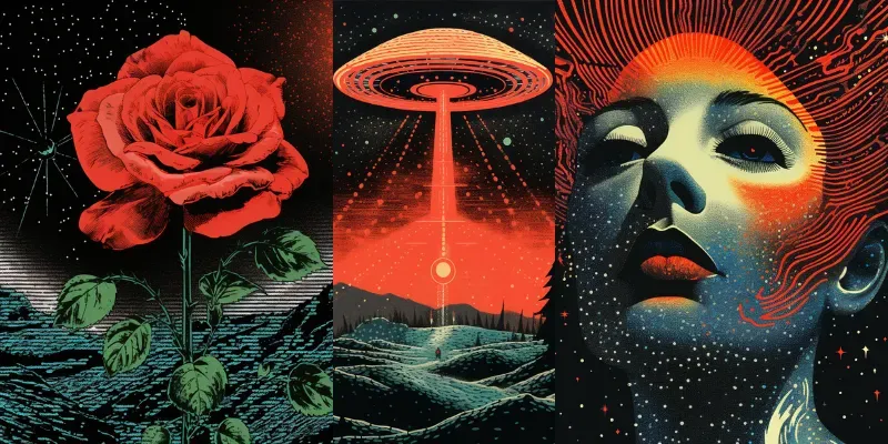 Dark Mystical Cosmic Cover Art Midjourney Prompt | PromptBase