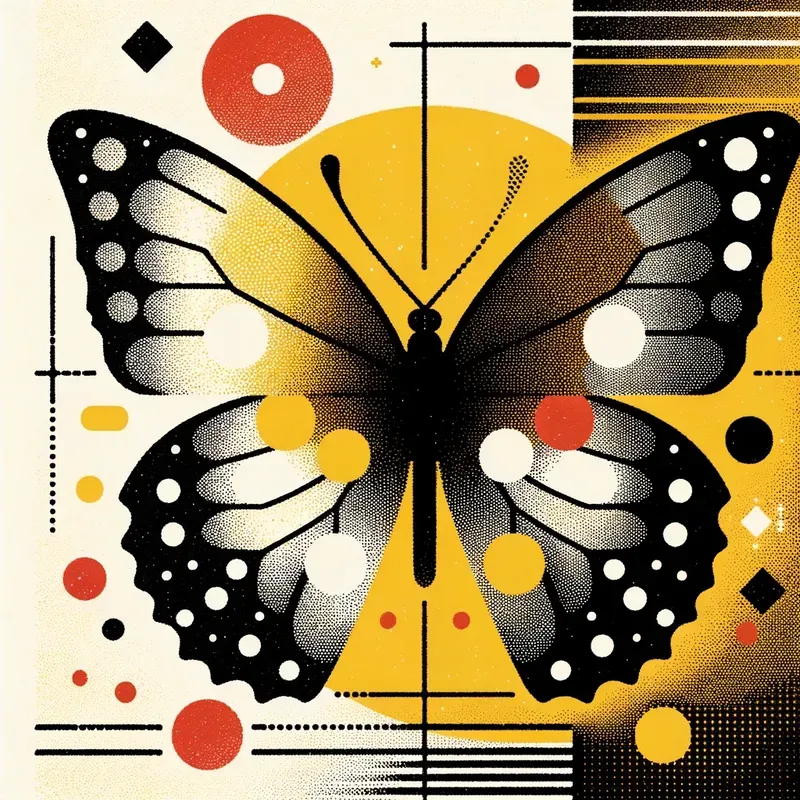 Minimalist Risograph Pointillism Posters DALL·E Prompt | PromptBase
