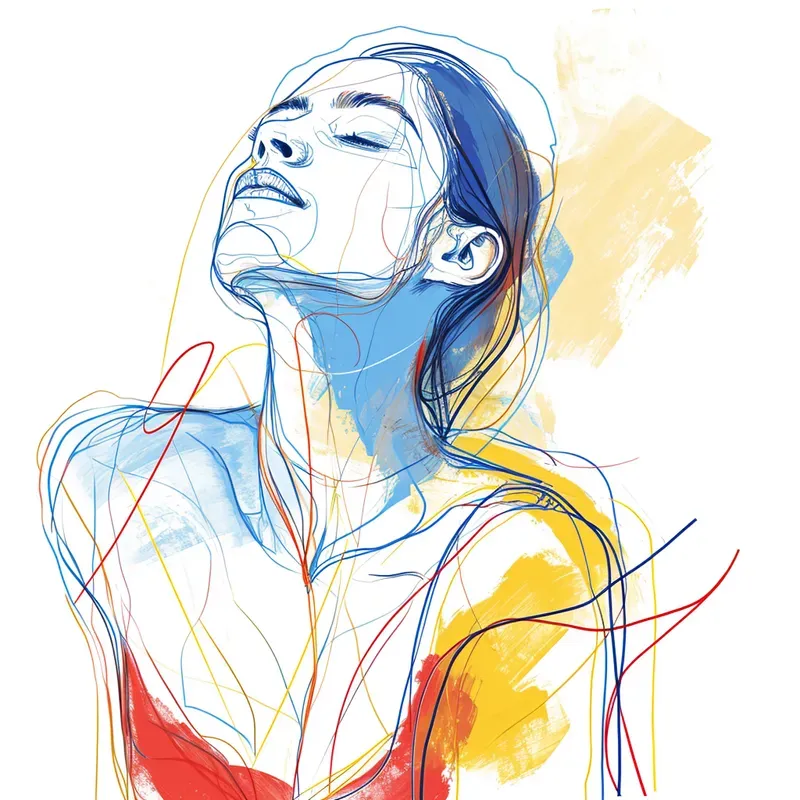 Simple Abstract Pencil Line Sketches Midjourney Prompt | PromptBase