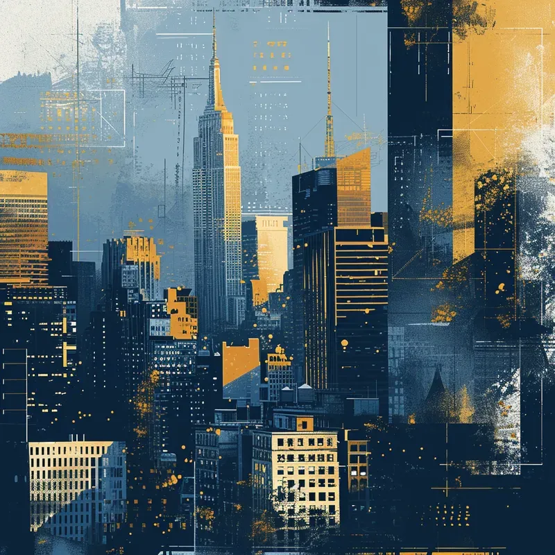 Creative Layered Abstract Posters Midjourney Prompt | PromptBase
