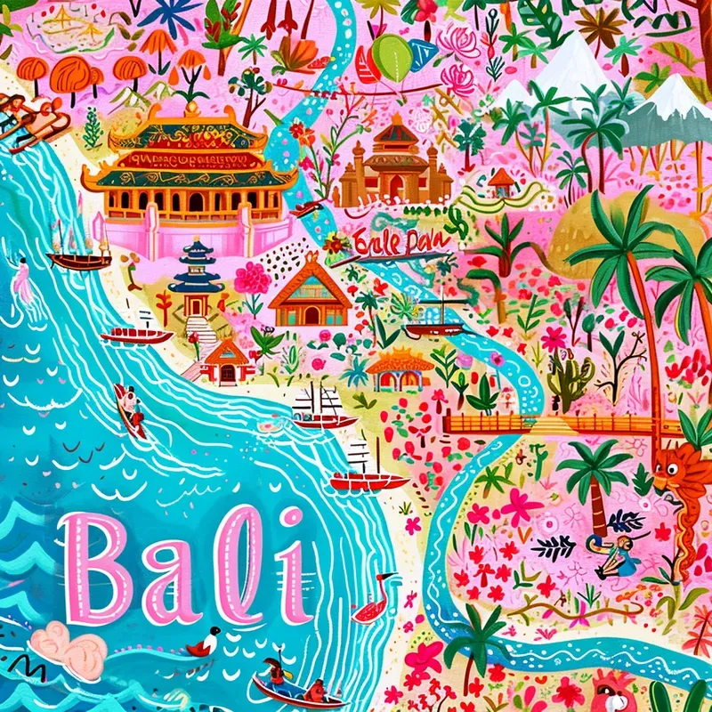 Fun Travel Maps With Text Titles Midjourney Prompt | PromptBase