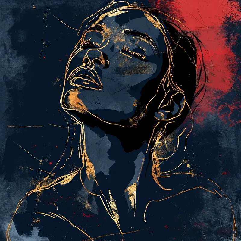 Moody Neo Noir Silhouette Paintings Midjourney Prompt | PromptBase