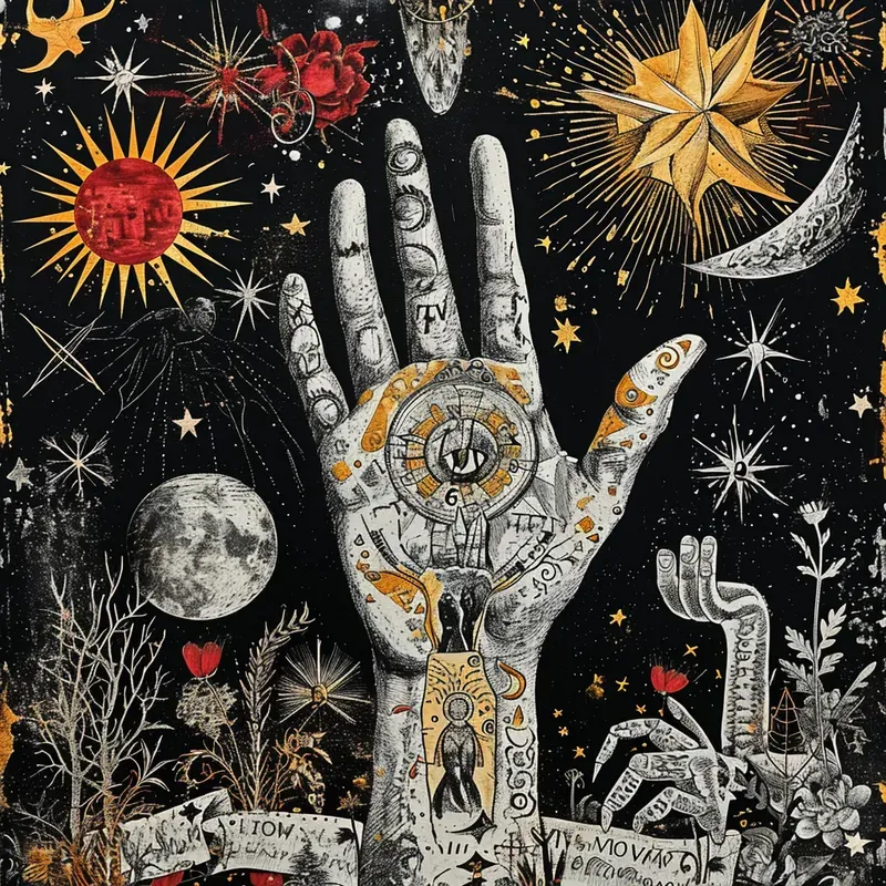 Occult Religious Iconography Collages Midjourney Prompt | PromptBase