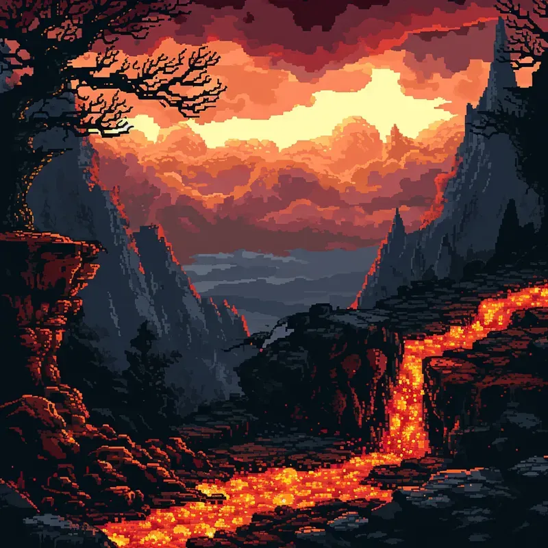 2D Pixel Art Game Texture Backgrounds Midjourney Prompt | PromptBase