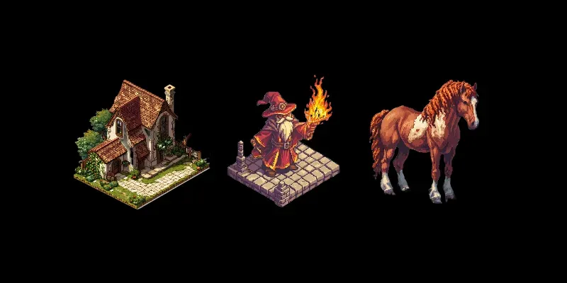 2d Pixel Art Game Asset Sprite Creator App | PromptBase