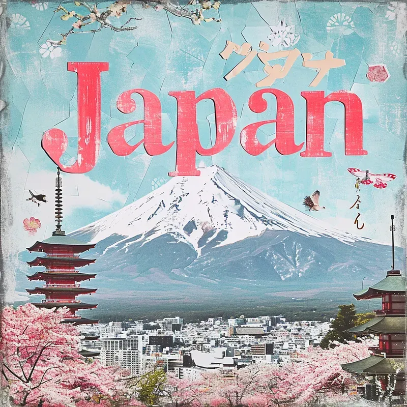 Pastel Travel Collage Postcards Midjourney Prompt | PromptBase