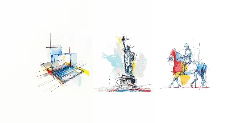 Simple Abstract Pencil Line Sketches Generator App | PromptBase