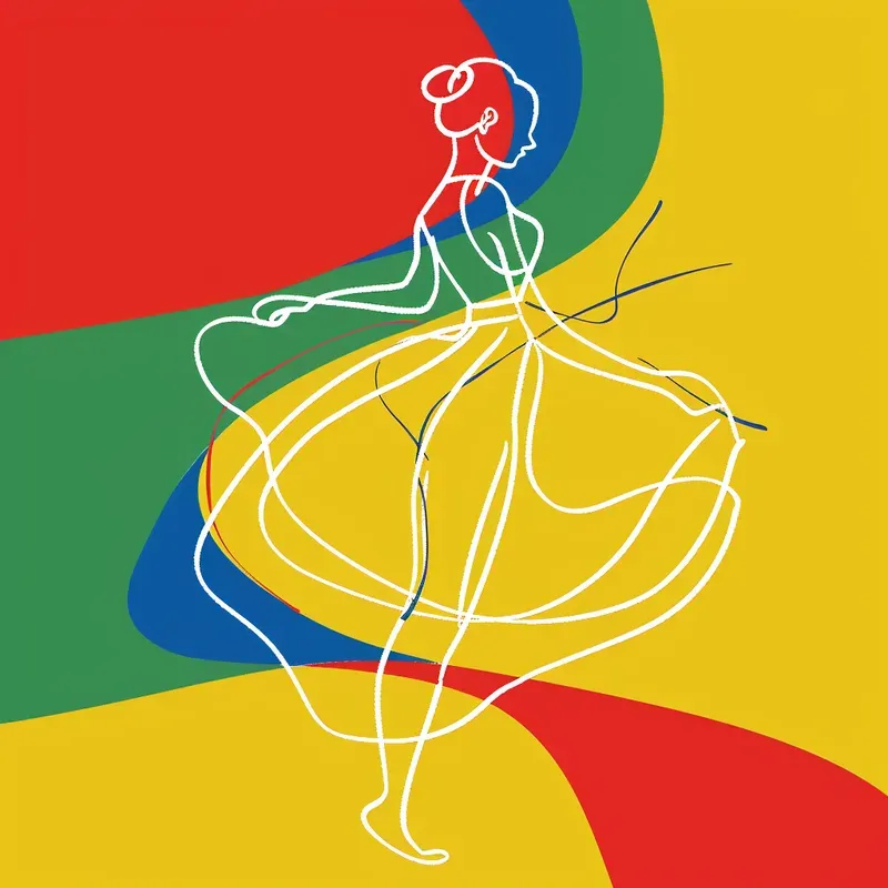 Bold Abstract Line Art Posters Midjourney Prompt | PromptBase