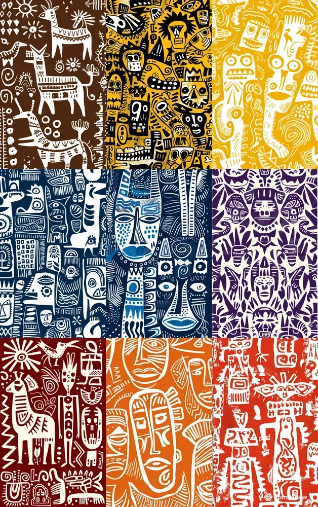 Afro Colombian Tribal Patterns Midjourney Prompt | PromptBase