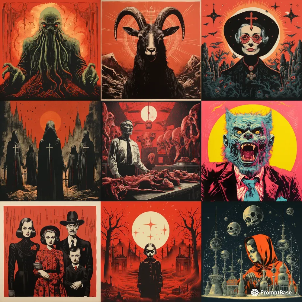 1940s Gothic Americana Midjourney Prompt | PromptBase