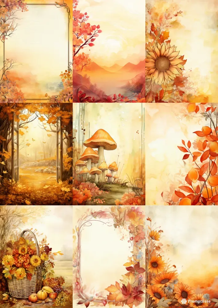 Autumn Junk Journals Midjourney Prompt | PromptBase