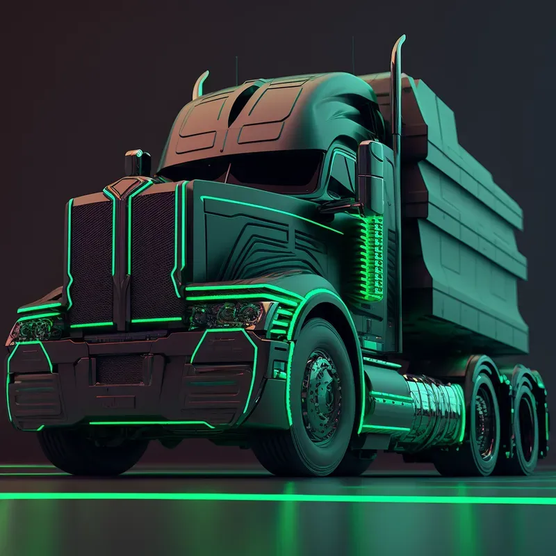 Sci-fi Big Trucks Midjourney Prompt | PromptBase