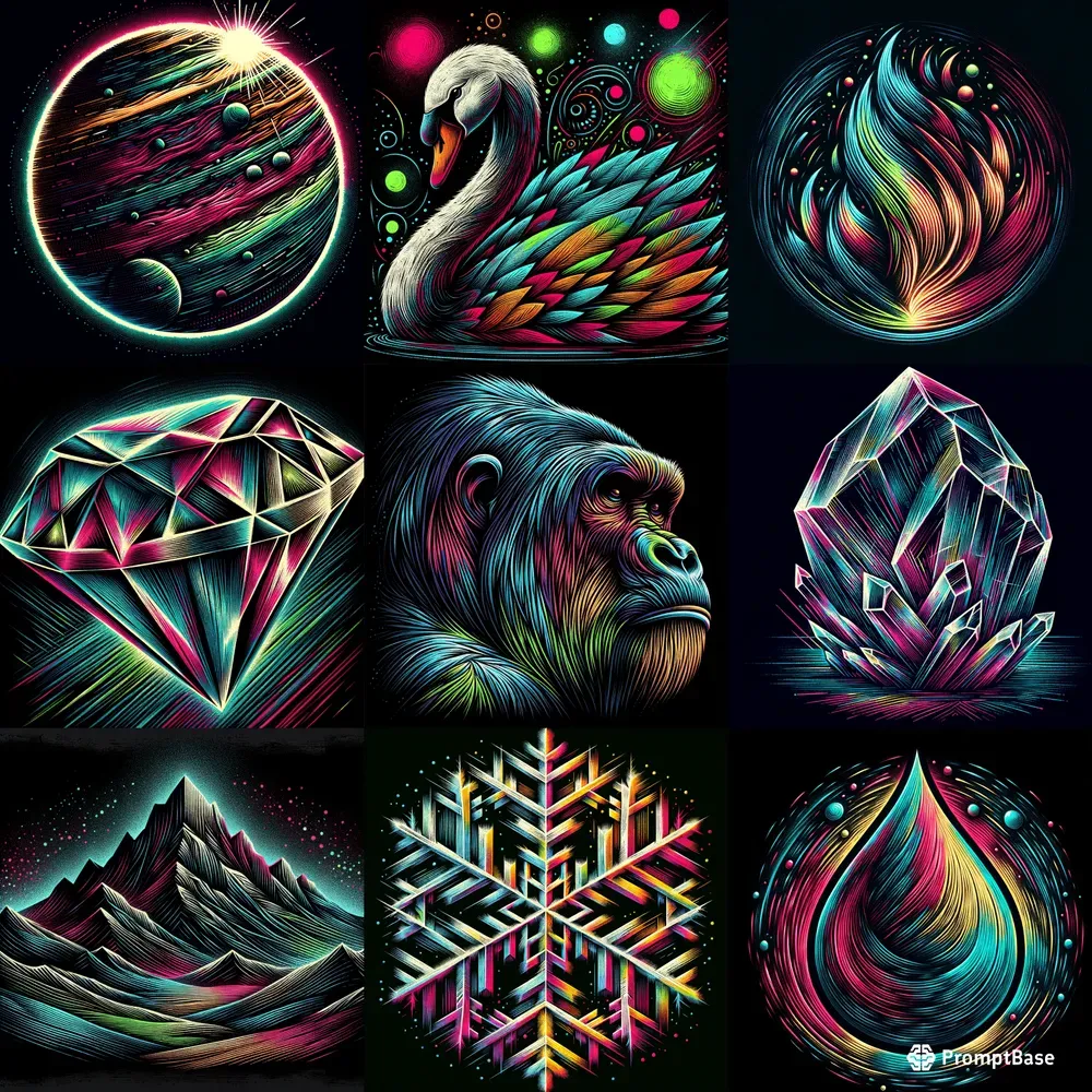 Scratch Art DALL·E Prompt | PromptBase