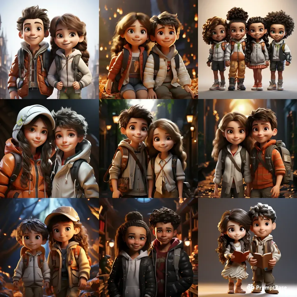 Disney And Pixar Style Character Midjourney Prompt | PromptBase