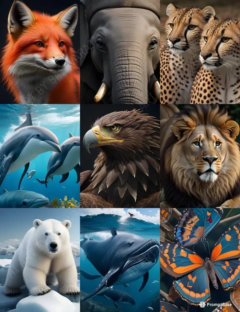 Ai-generated Realistic Animal Art Leonardo Ai Prompt | PromptBase