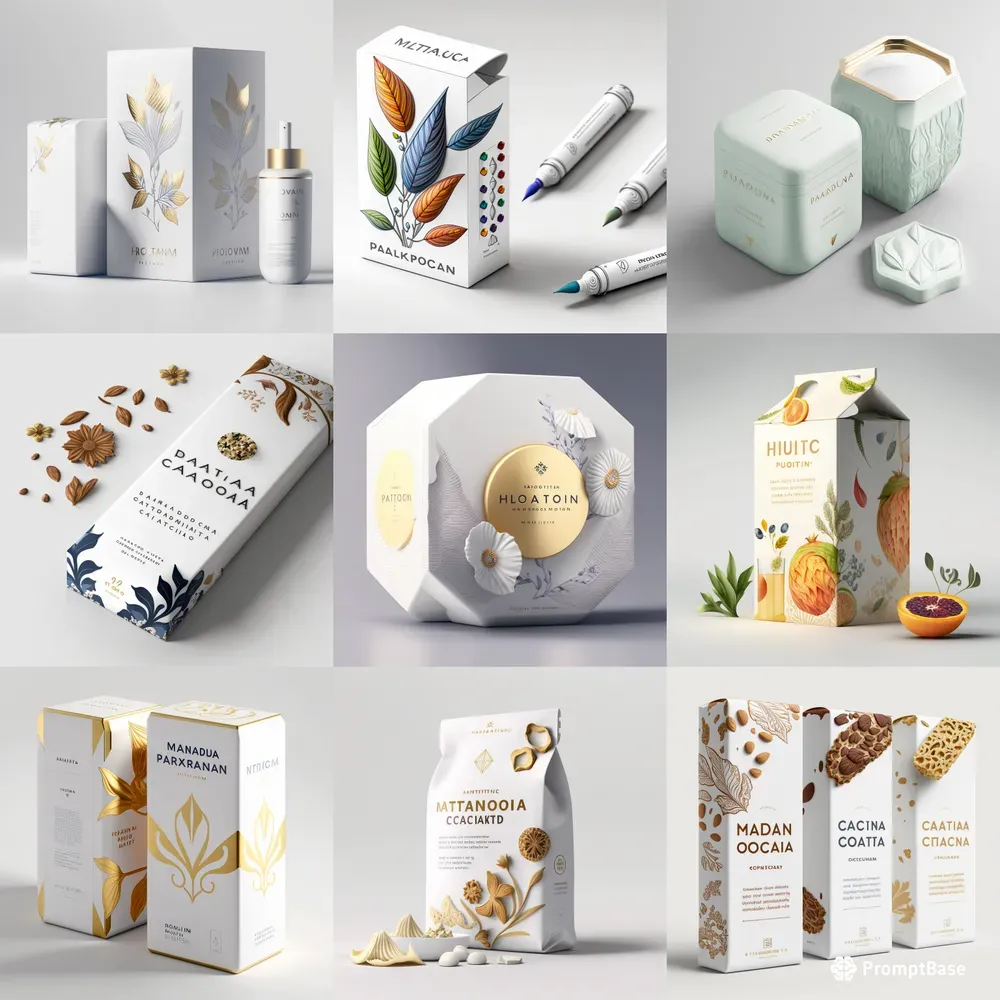 Packaging Designs Midjourney Prompt | PromptBase