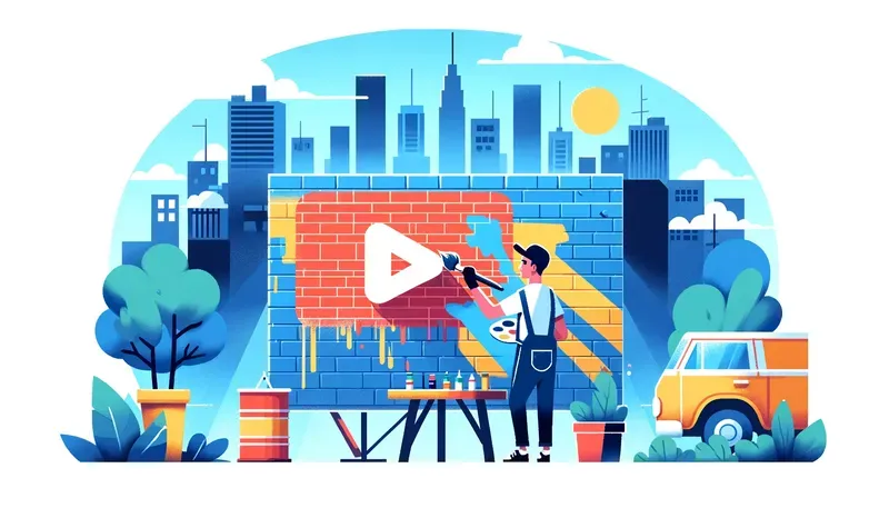 Vibrant Flat Thumbnails DALL·E Prompt | PromptBase