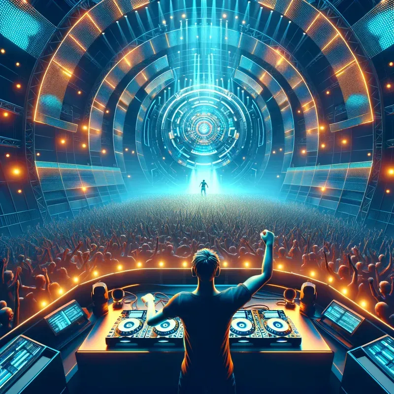 Lifelike Concert Imagery DALL·E Prompt | PromptBase