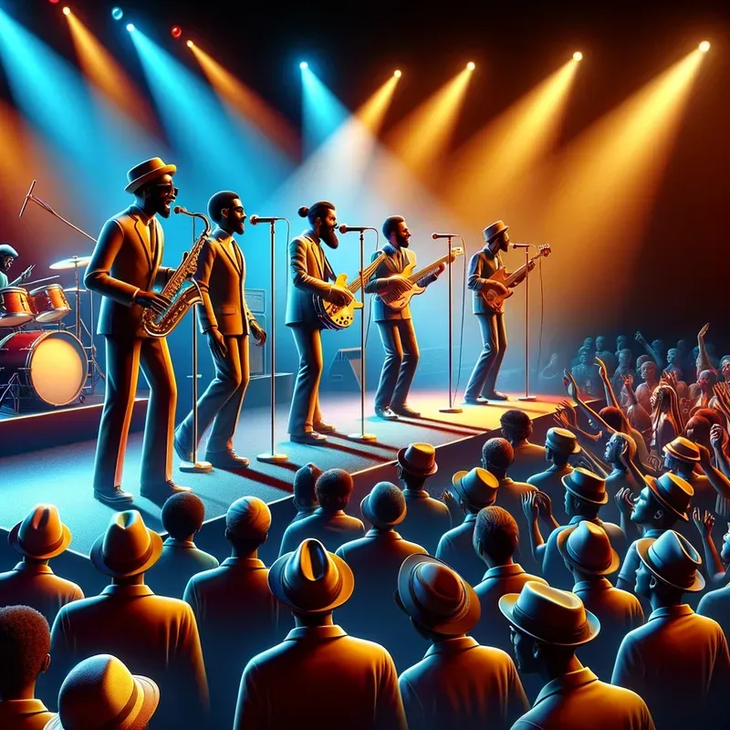 Lifelike Concert Imagery DALL·E Prompt | PromptBase