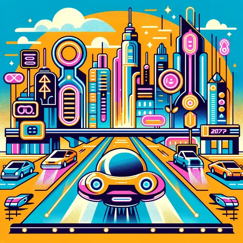 Vibrant Flat Scene Designs DALL·E Prompt | PromptBase