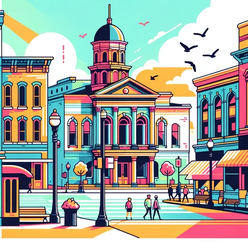 Vibrant Flat Scene Designs DALL·E Prompt | PromptBase