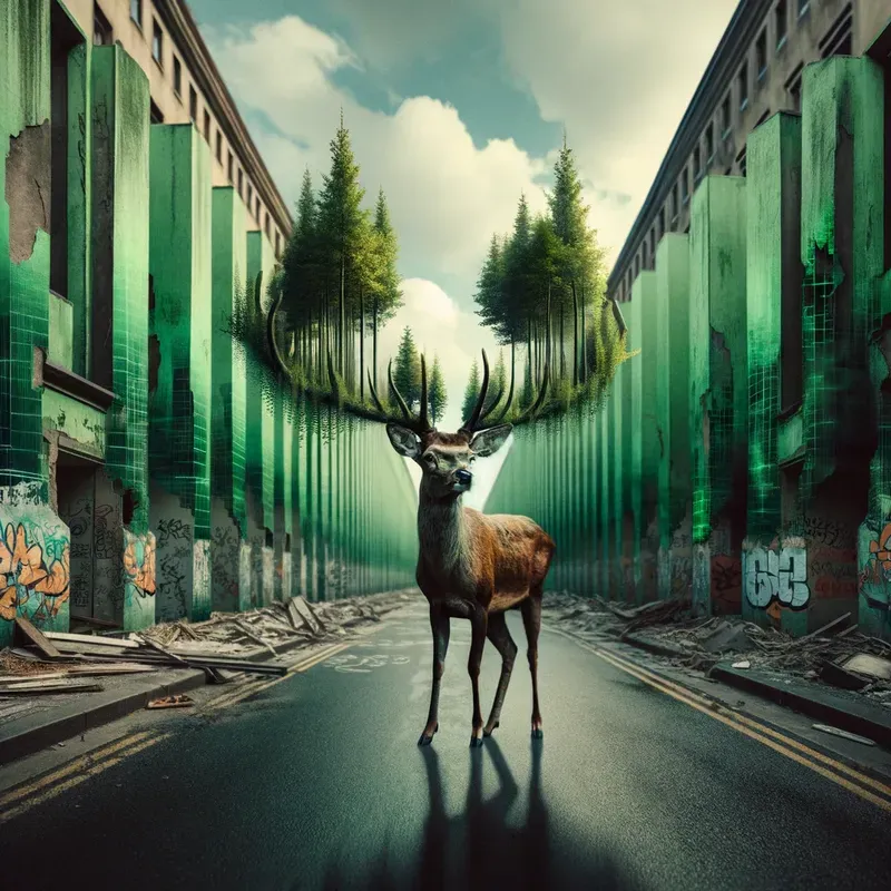 Dark Surreal Cinematic Collages DALL·E Prompt | PromptBase