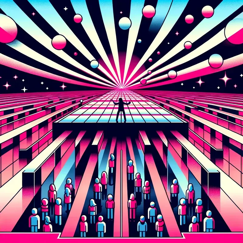 Optical Illusion Vector Scenes DALL·E Prompt | PromptBase