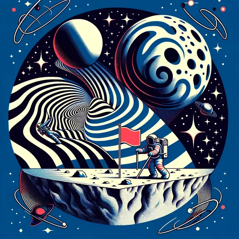 Optical Illusion Vector Scenes DALL·E Prompt | PromptBase