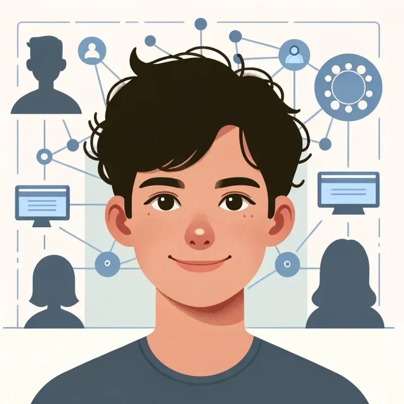 Flat Design Tech Portraits DALL·E Prompt | PromptBase