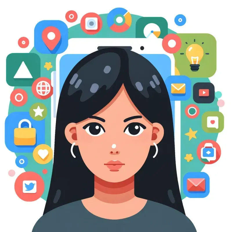 Flat Design Tech Portraits DALL·E Prompt | PromptBase